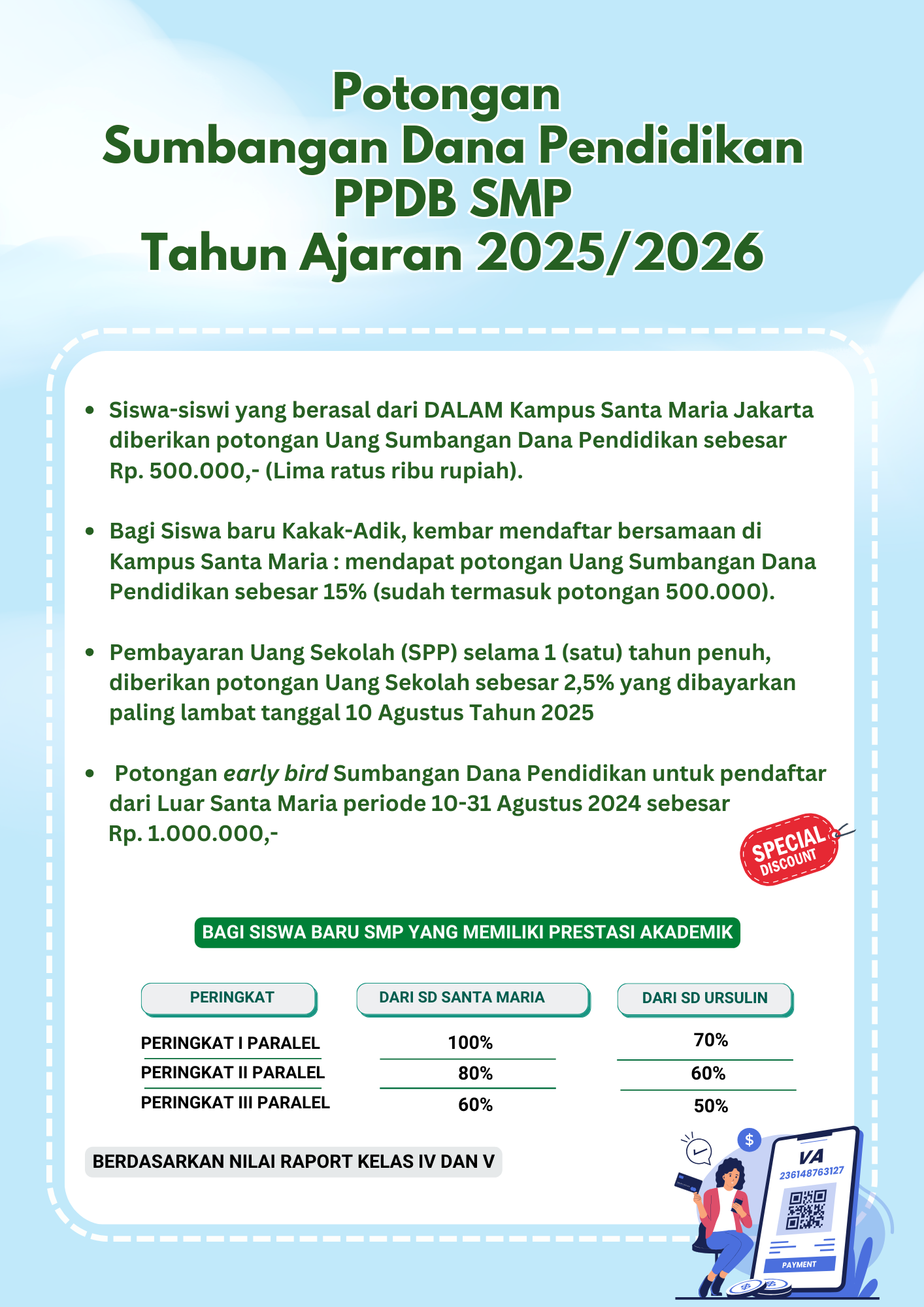 Pendaftaran PPDB SMP Santa Maria Jakarta Tahun Pelajaran 2025-2026 ...